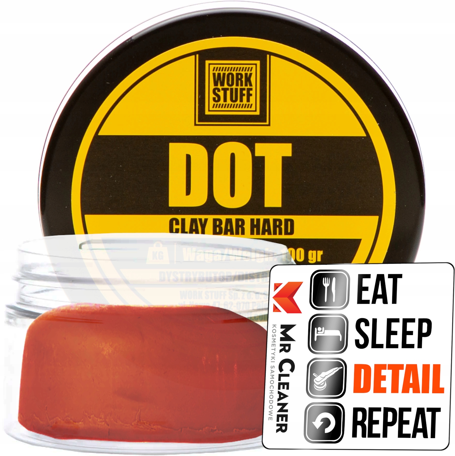 Work Stuff Dot Clay Twarda Glinka Do Lakieru 100 g 5907518380226 za 37 ...