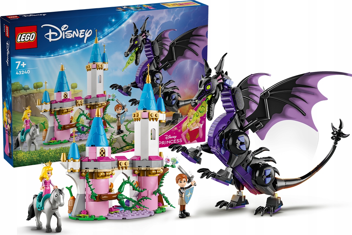 LEGO DISNEY PRINCESS 43240 DIABOLINA JAKO SMOK zestaw klocków dla ...
