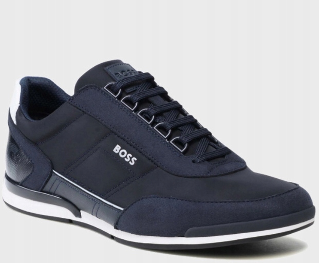 BOSS MĘSKIE BUTY SPORTOWE GRANATOWE LOGO 40 S7B 14561648355 - Allegro.pl