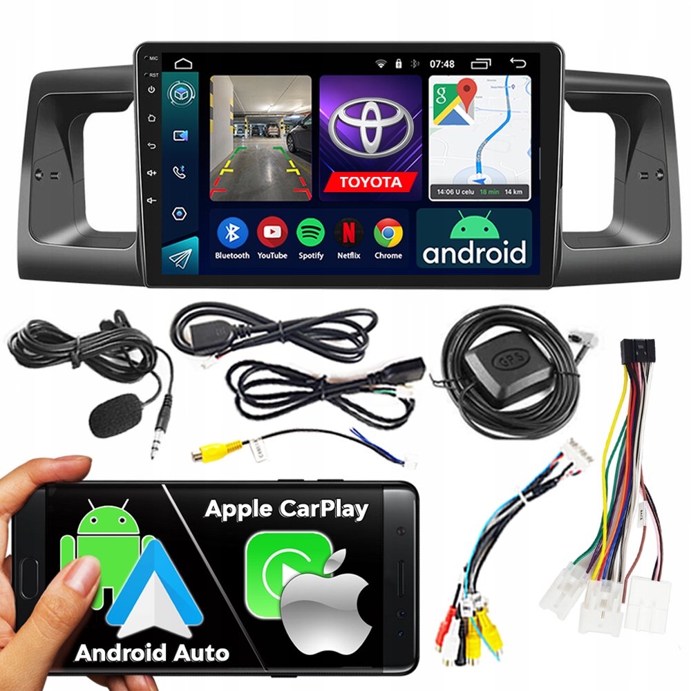 RADIO SAMOCHODOWE NCS RS-305 TOYOTA COROLLA E12 2001-2007 ANDROID ...