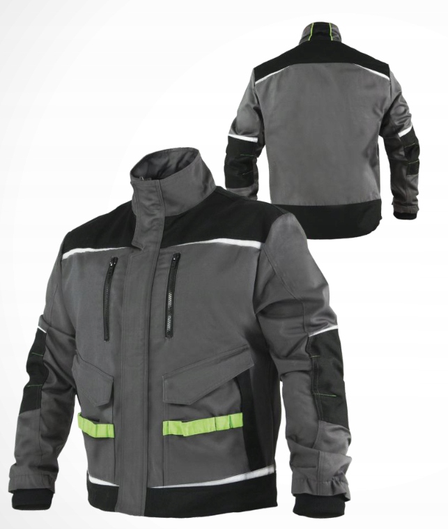 CIEPŁA BLUZA MĘSKA ROBOCZA DLA DEKARZA Z ODBLASKAMI ROZMIAR LS 52 ...