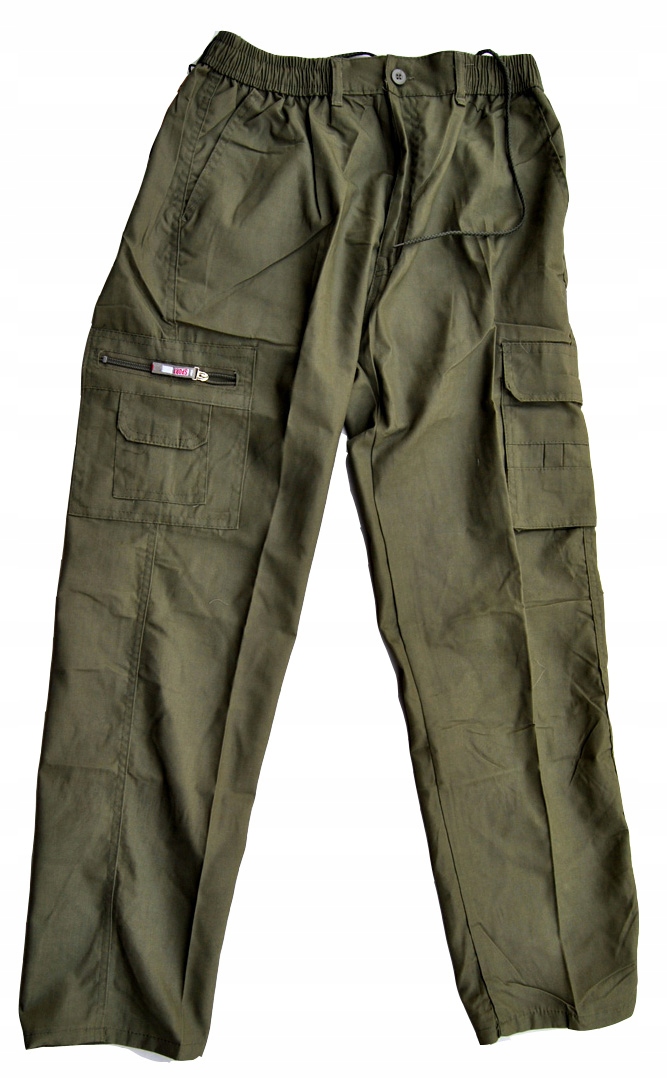Spodnie męskie. Zielone Wojskowe Bojówki Rozm XL • Cena, Opinie ...