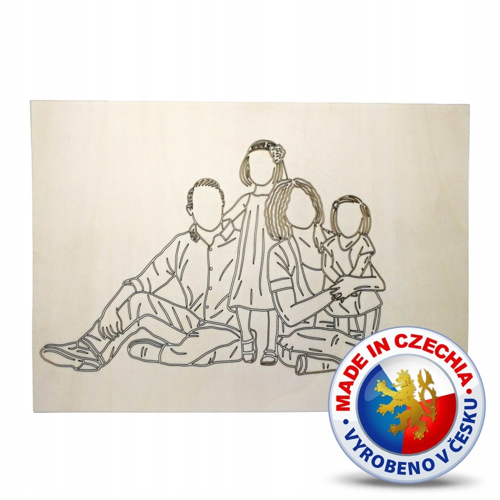 Dřevěné omalovánky - Rodina za 249 Kč - Allegro