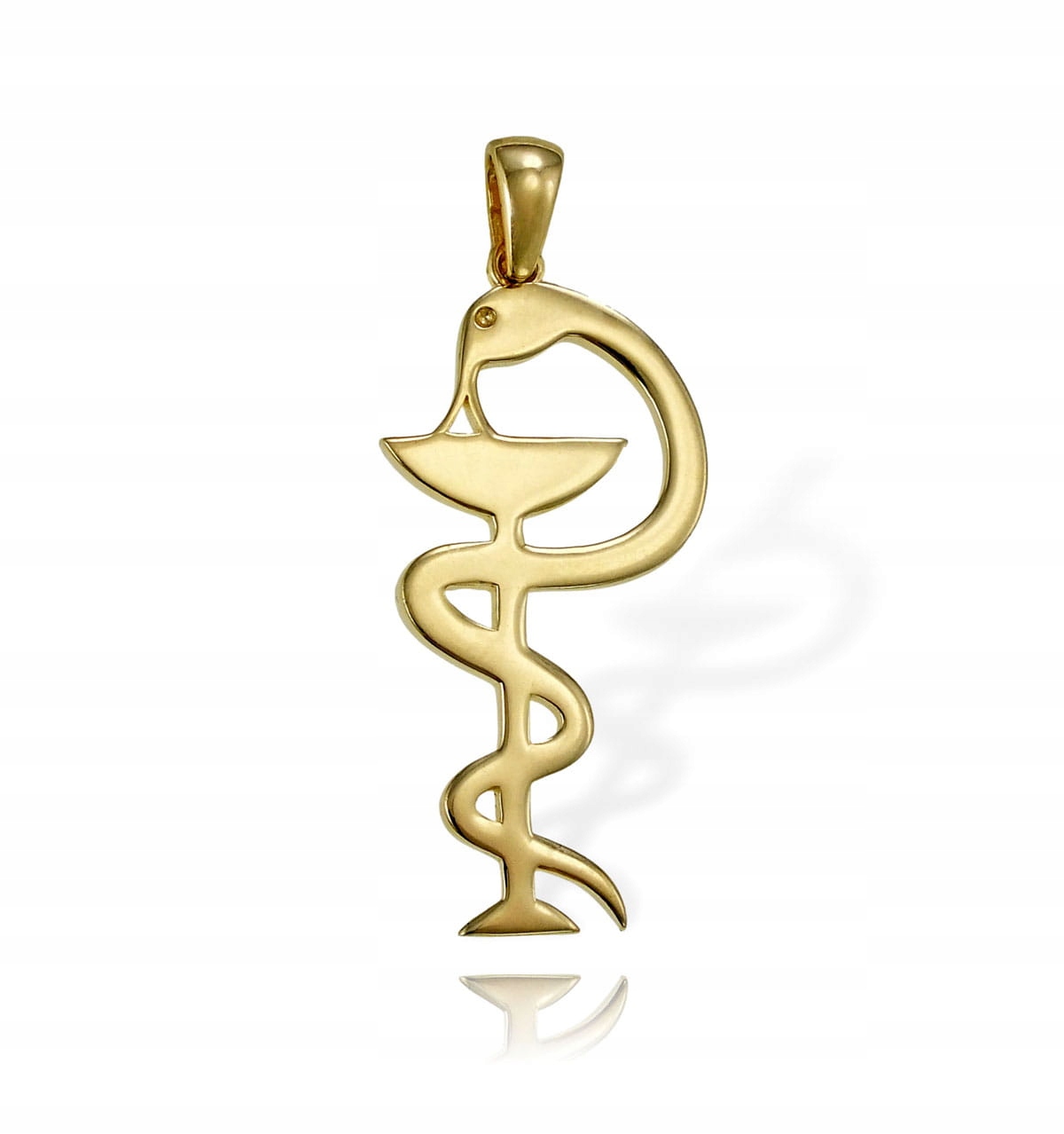 Złoty Wisiorek Wąż Symbol Eskulapa Eskulap - Pr585 • Cena, Opinie ...