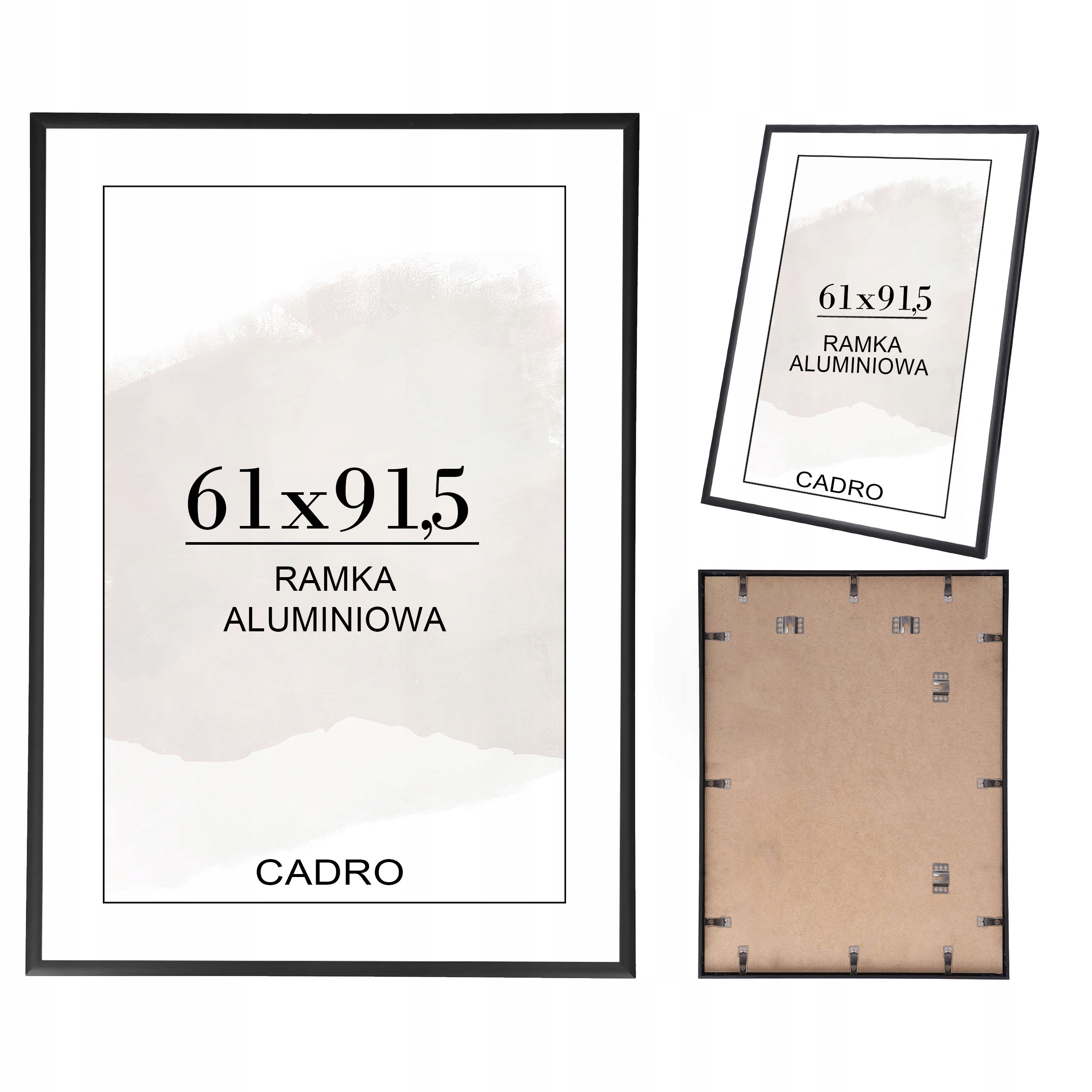 RAMKA 61x91,5 RAMKA NA ZDJĘCIA ALUMINIOWA CZARNA (5903822657733) • Cena ...