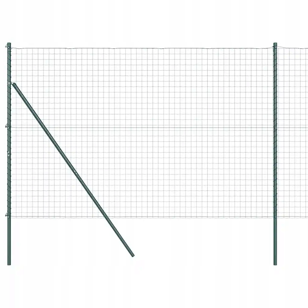 Plot s stĺpikmi zelený 1.6 x 10 m Oceľ za 126.69EUR - Allegro