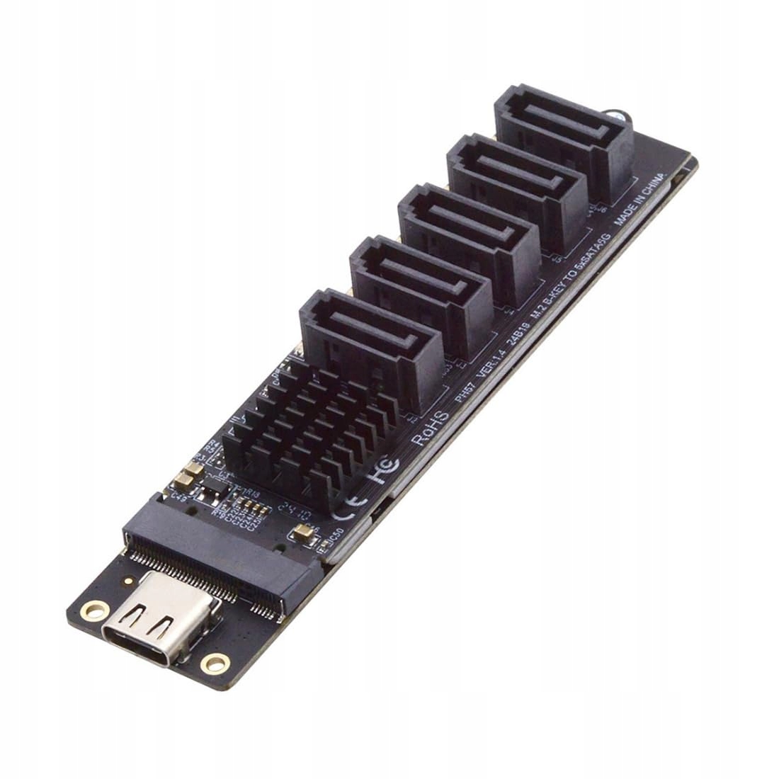 Adaptér ChenYang SATA USB 3.1 Gen2 na 5x SATA III port multiplikátoru ...