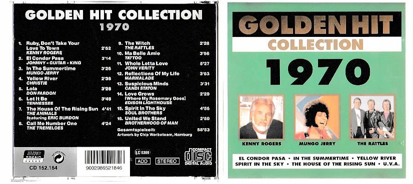 Golden Hit Collection 1970 Various CD • Cena, Opinie - Allegro
