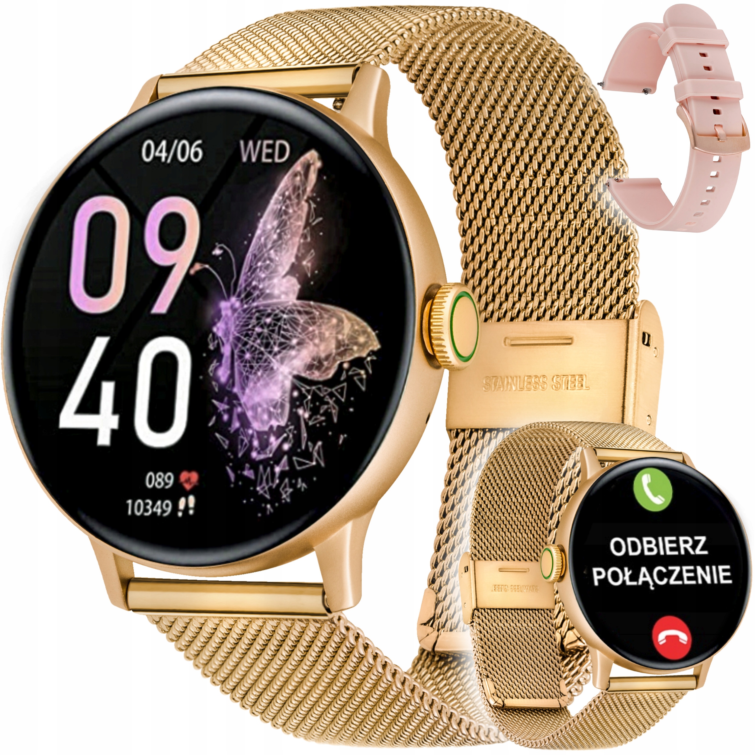 SMARTWATCH DAMSKI DLA KOBIETY ROZMOWY CIŚNIENIE PL - Sklep, Opinie ...