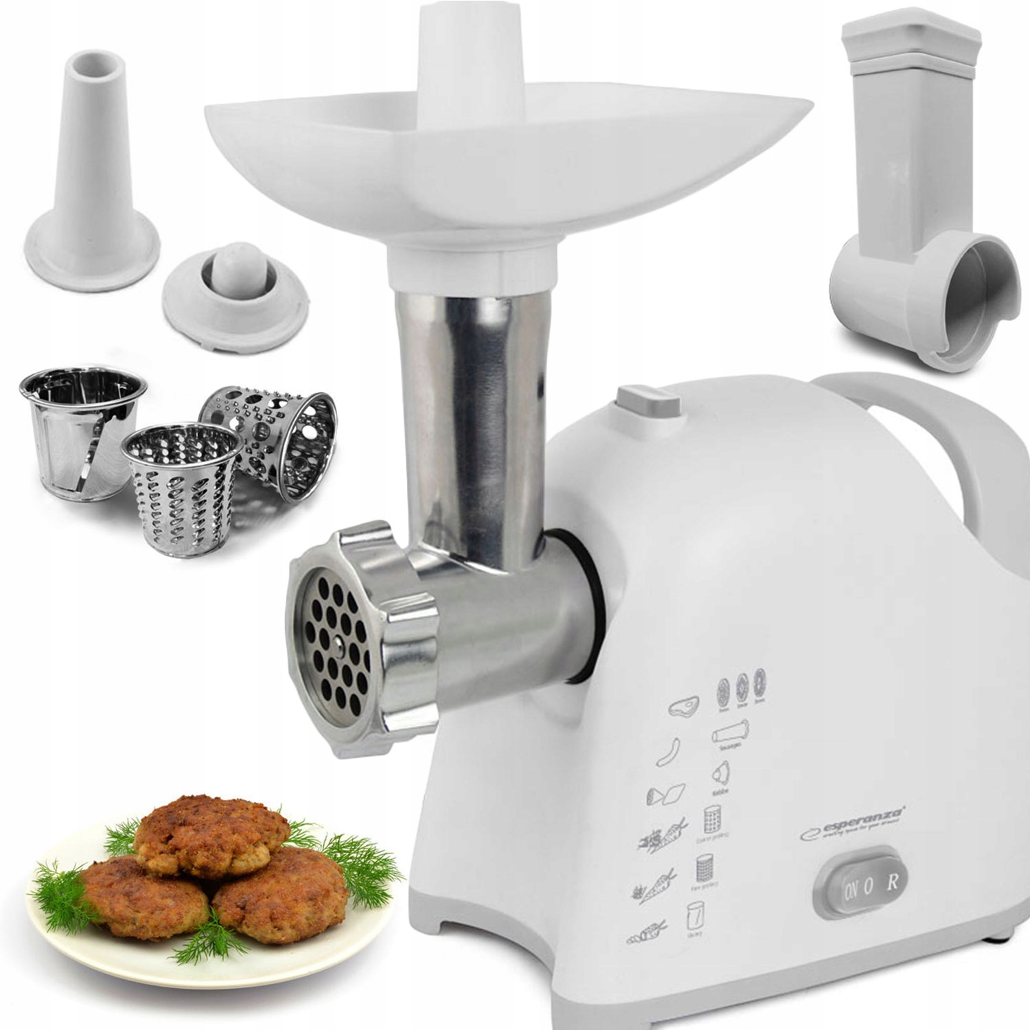 Mlynček na mäso Esperanza Wellington EKM033 2200W biely - Allegro