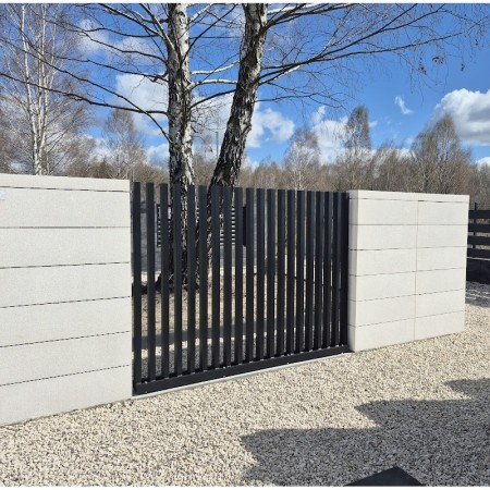 Pustak ogrodzeniowy KONEKT HVIT LANG Pustaki Ogrodzenie Słupek Mur ...