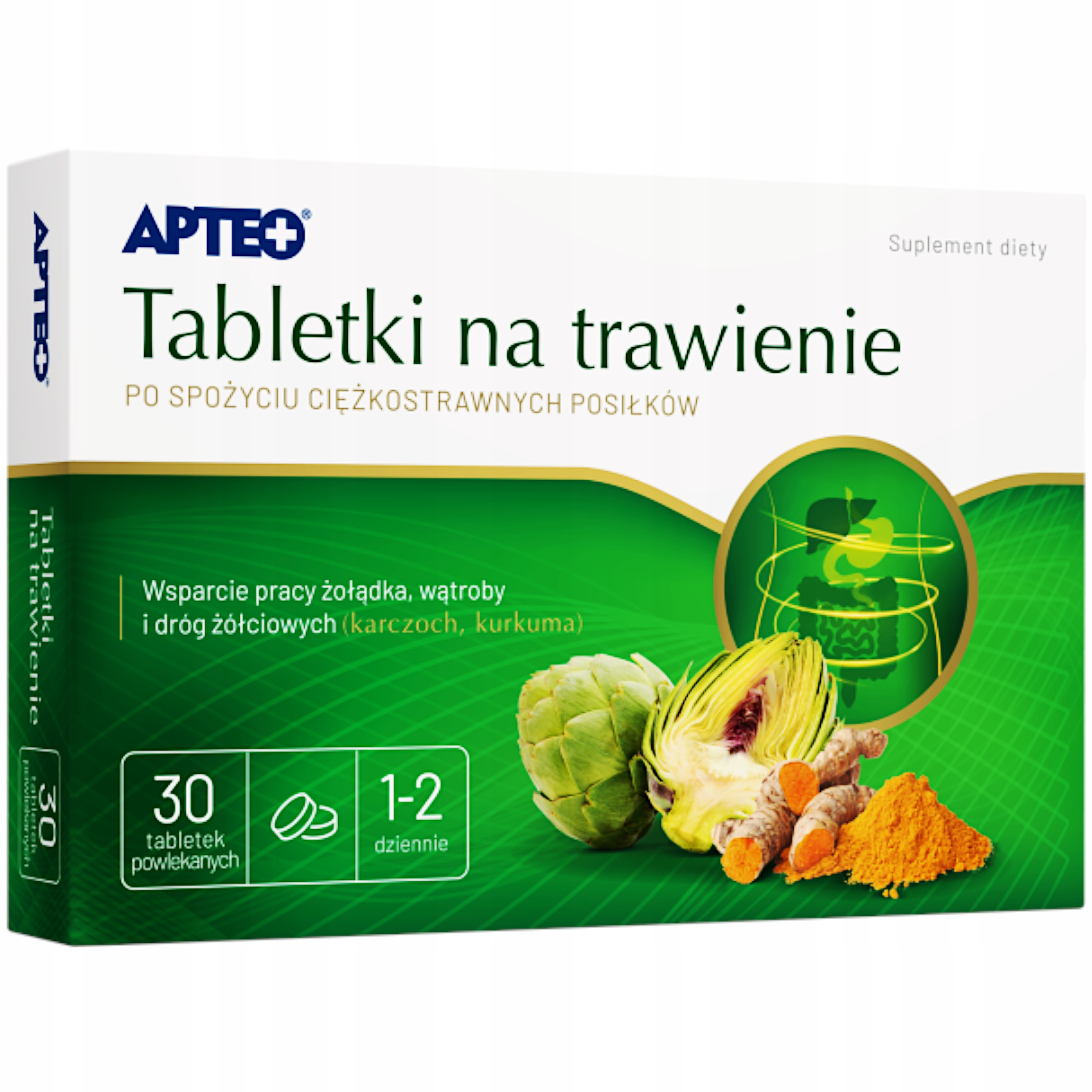 Tabletki na trawienie APTEO - 30 tabletek (5907553016548) • Cena ...