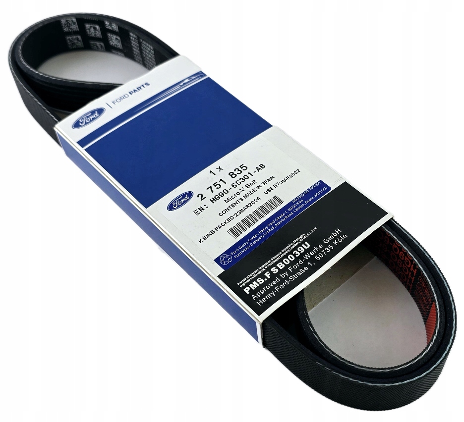 KLÍNOVÝ ŘEMEN 2,0 TDCI FOCUS MONDEO TRANSIT KUGA _ 2751835 _ HG9Q-6C301 ...