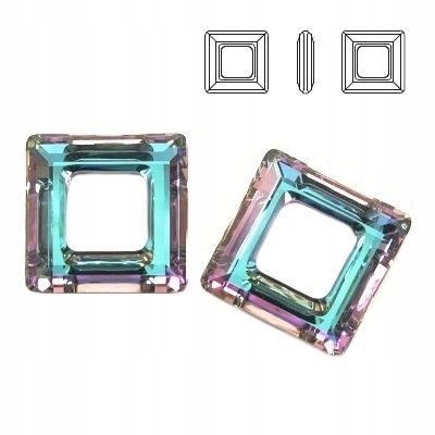 4439 MM 20 Swarovski Square Ring VITRAIL LIGHT VL • Cena, Opinie - Allegro