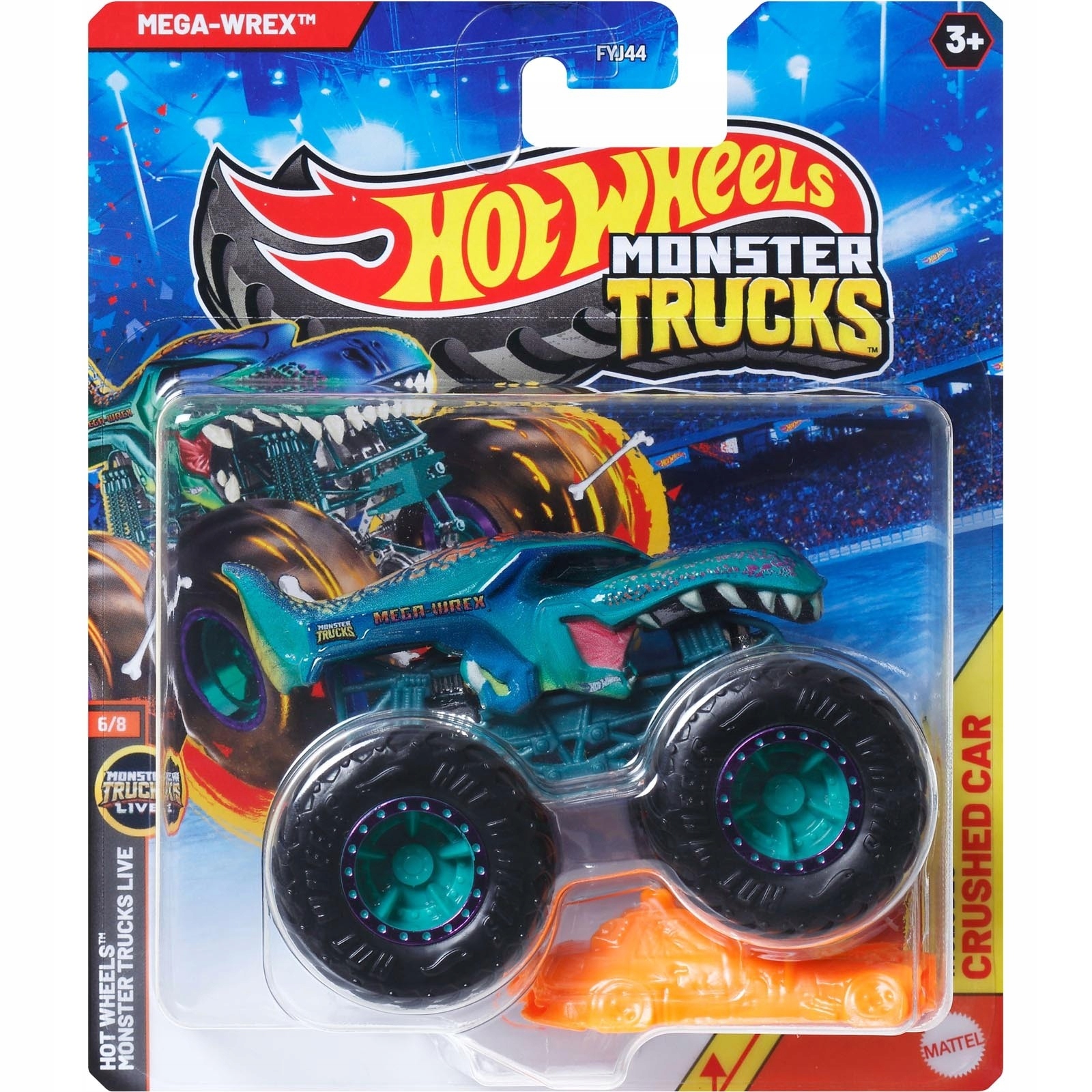 HOT WHEELS - Monster Trucks - MEGA WREX 1:64 + MINI WRAK - JDP78 ...