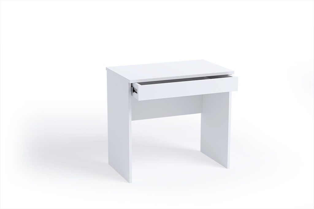 TOALETKA biurko 80 cm z szufladą konsola BIAŁY MAT • Cena, Opinie ...