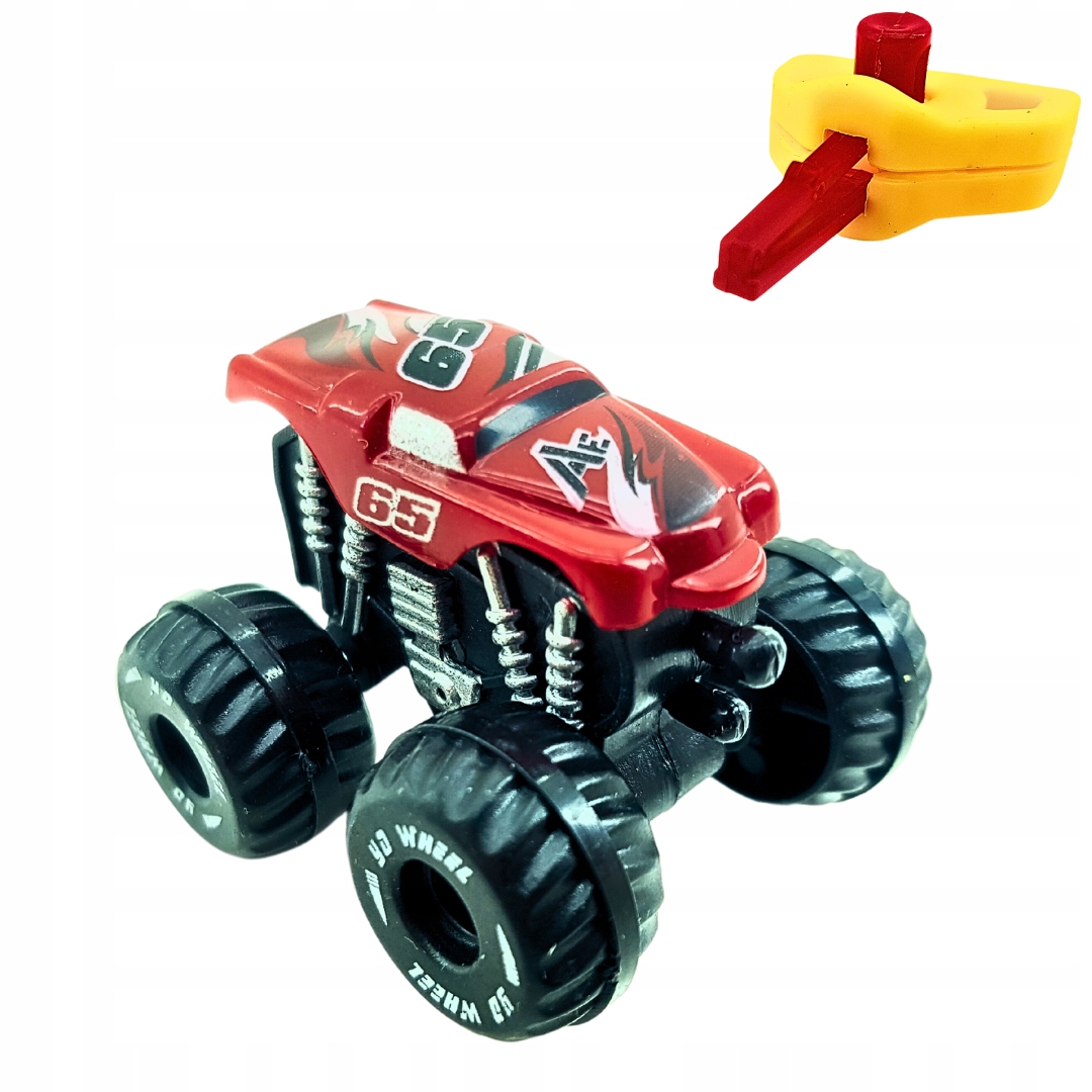Mini autko Monster Truck wystrzeliwane kluczem • Cena, Opinie - Allegro
