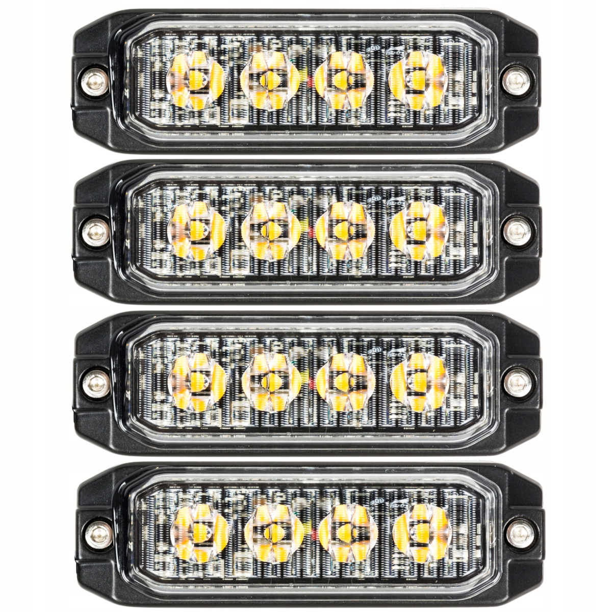 LAMPA 4 LED OSTRZEGAWCZA STROBOSKOP POMOC LAWETA 5901741301232 za 282 ...