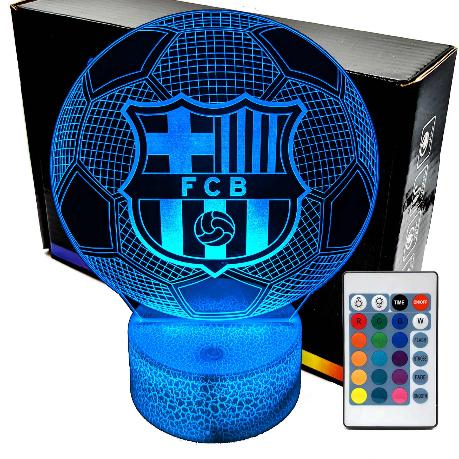 Lampka nocna FC Barcelona Piłka nożna 3D LAMP LED (5906335591952 ...
