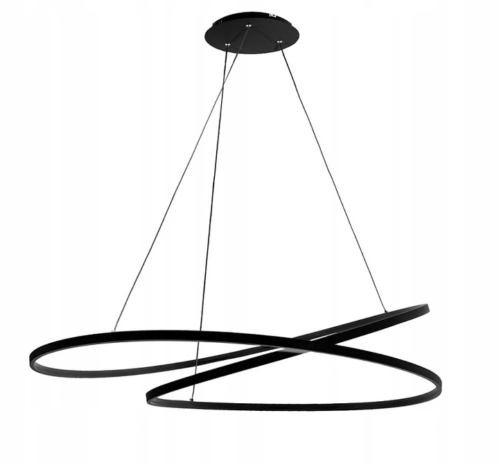 Lampa wisząca żyrandol LED modern ring 100 CM (5903707717903) • Cena ...