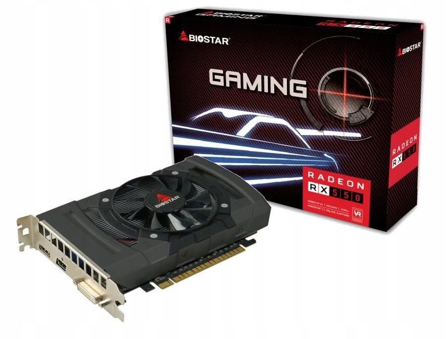 Karta graficzna BIOSTAR Radeon RX 550 4GB GDDR5 (VA5505RF41-SBHRA-BS2) w Jeleśnia - Sklep ...