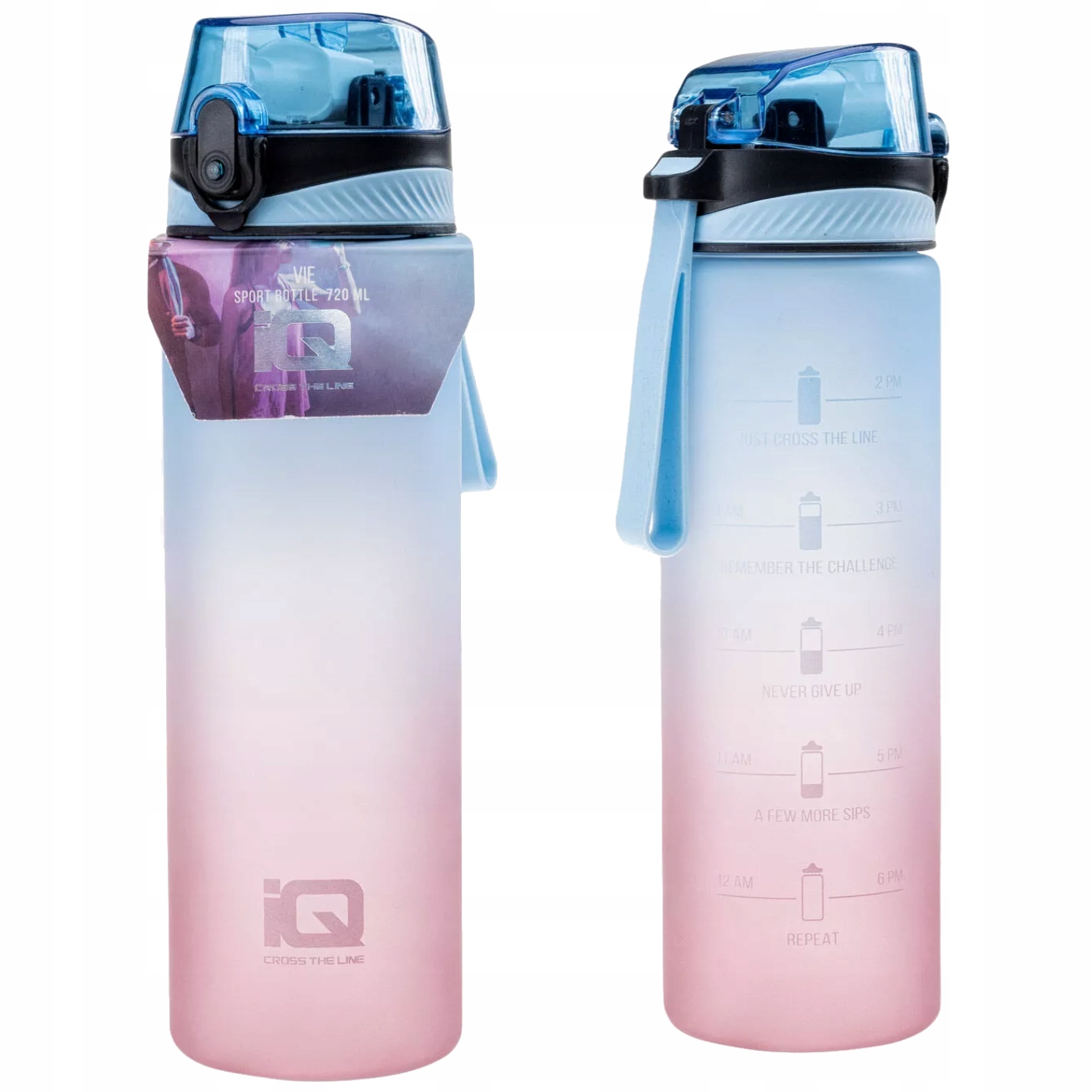 Bidon na wodę siłownię BUTELKA z miarką FITNESS SPORTOWA 720 ml - IQ - 14569580263 - Allegro.pl