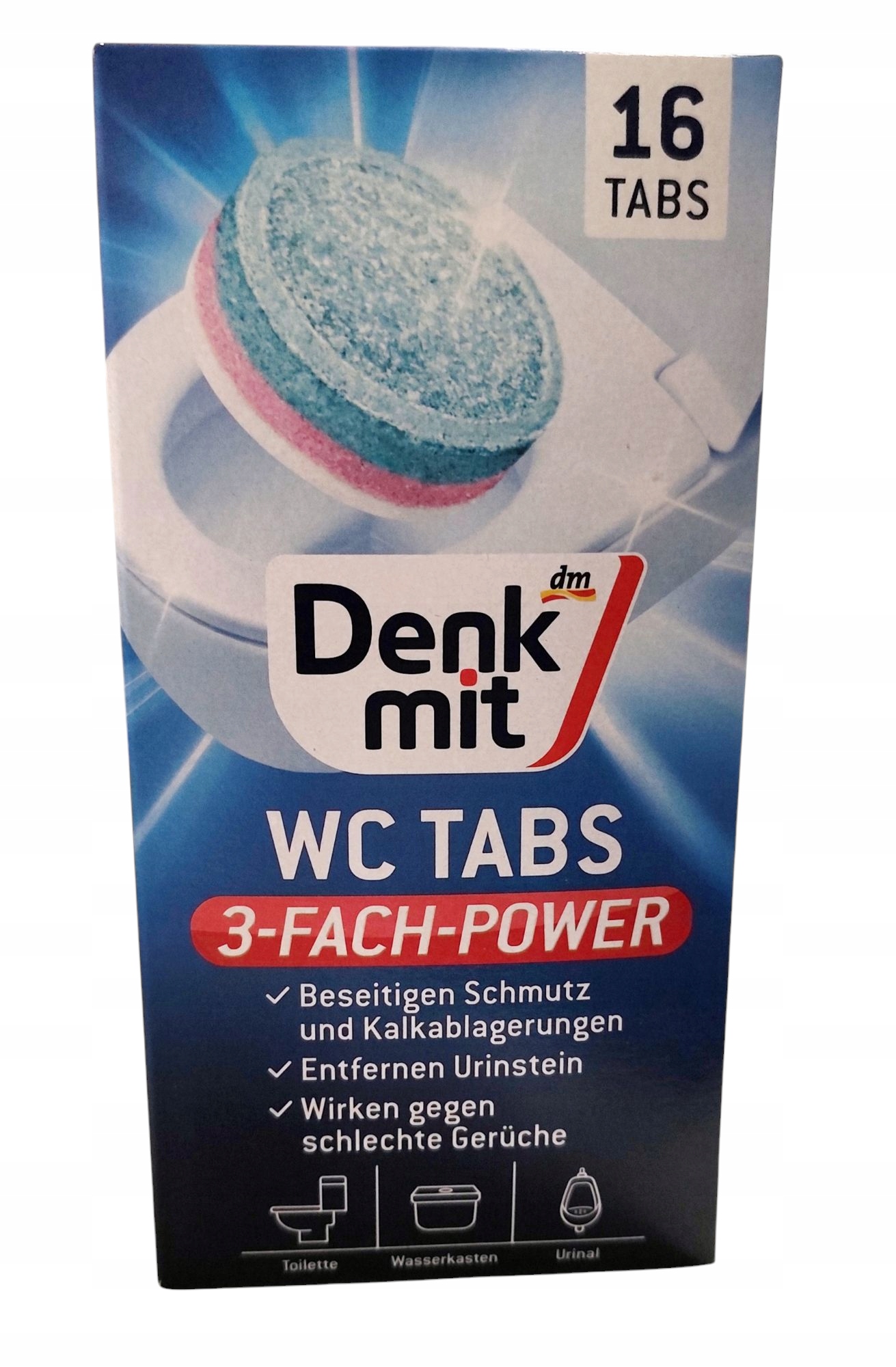 Denkmit Power wc- tabs Kraft tabletki do czyszczenia wc 16szt ...