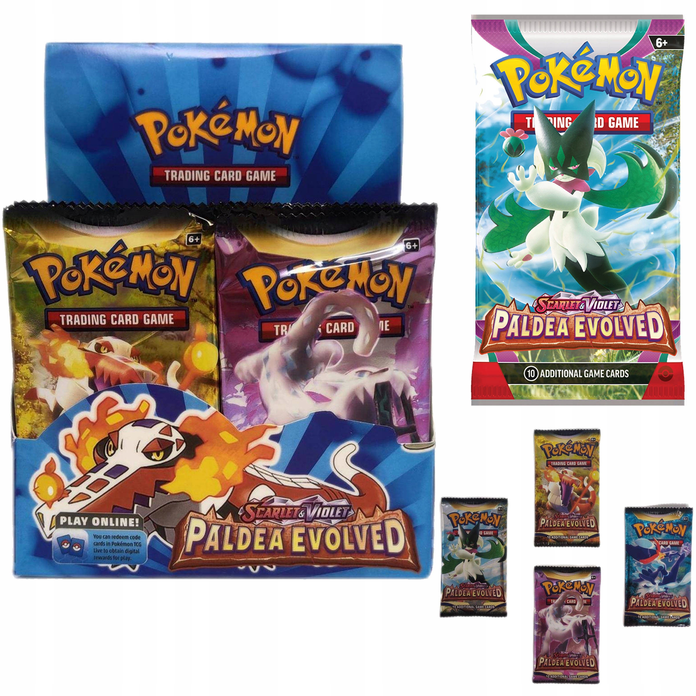 KARTY POKEMON 360 KART PALDEA EVOLVED MEGA BOX - Stan: nowy 63,79 zł ...
