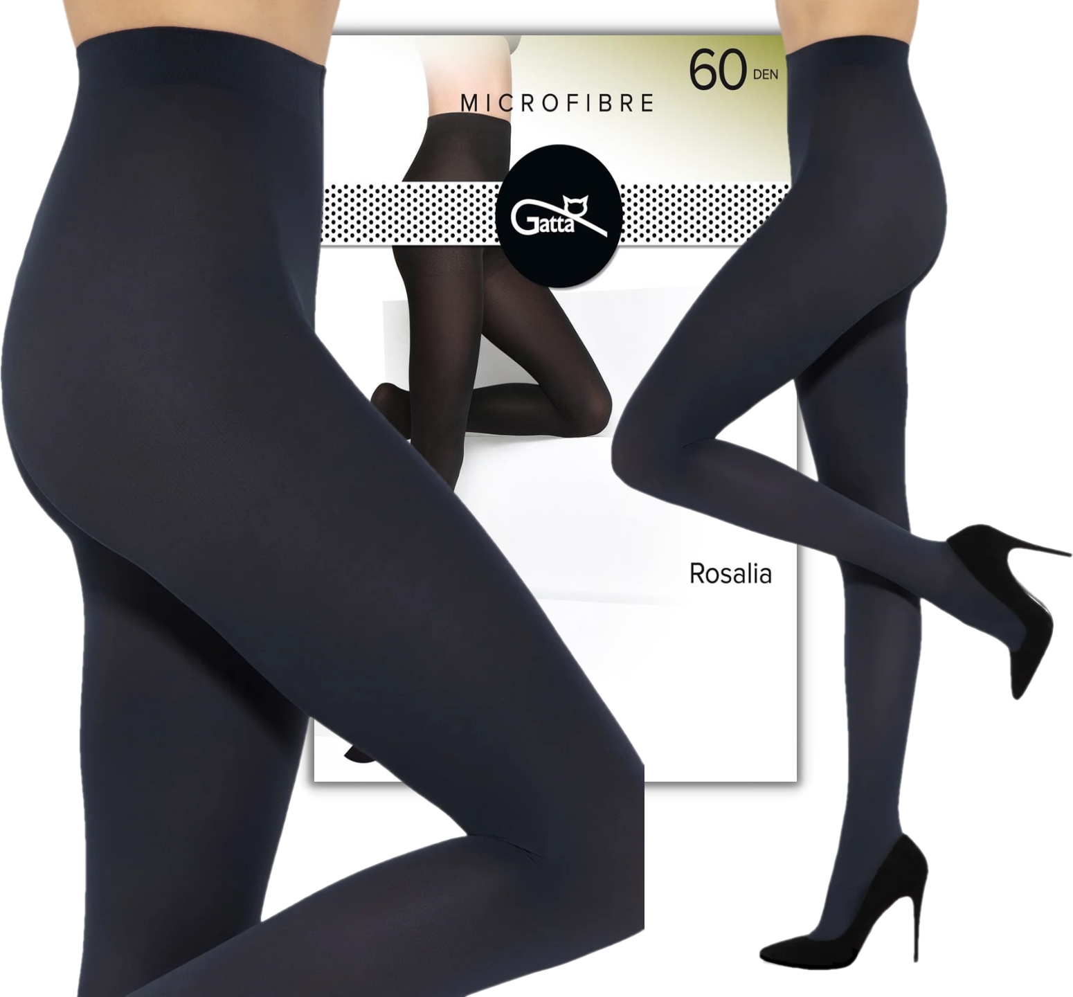 Rajstopy Gatta 60 Den Granat - Niska cena na Allegro
