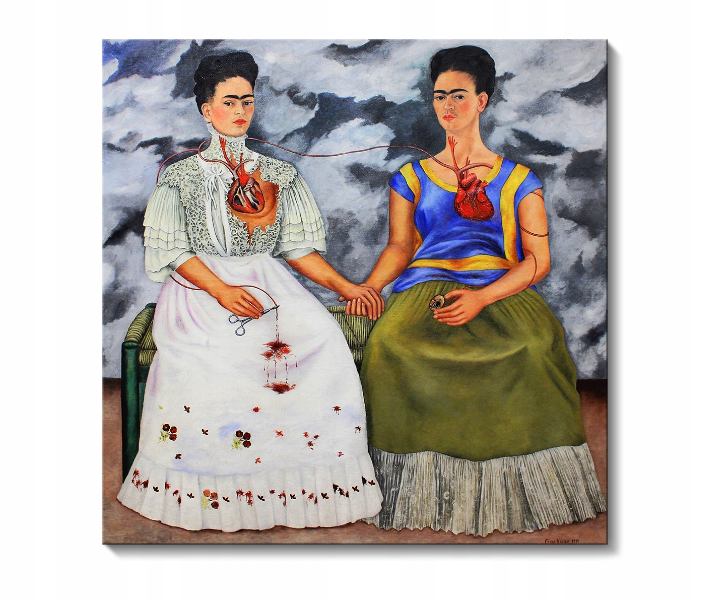 Frida Kahlo, Dwie Fridy, 80x80 cm 11274112627 - Allegro.pl