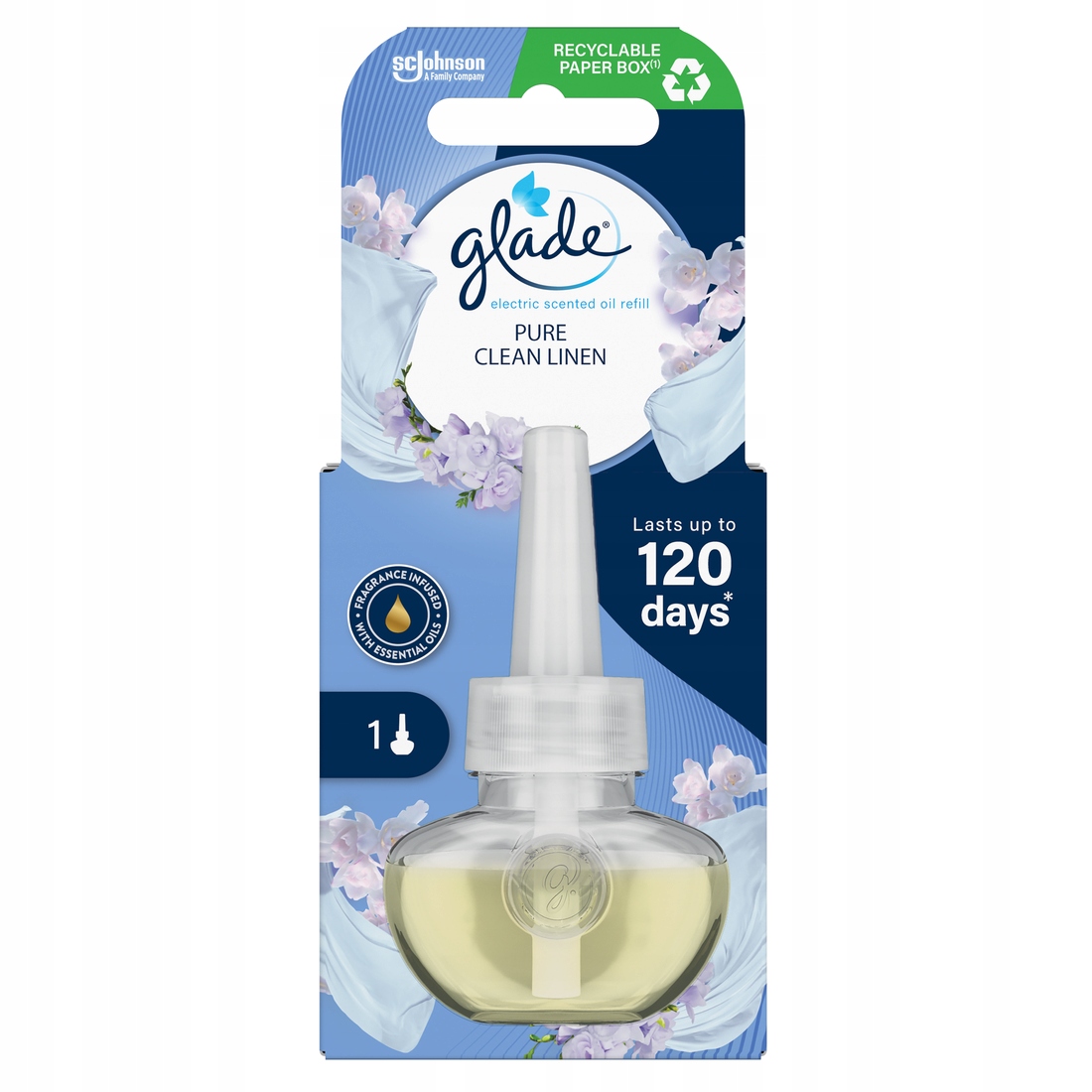 GLADE ZAPAS OLEJKU DO ELEKTR. ODŚWIEŻACZA POWIETRZA 20ML PURE CLEAN ...