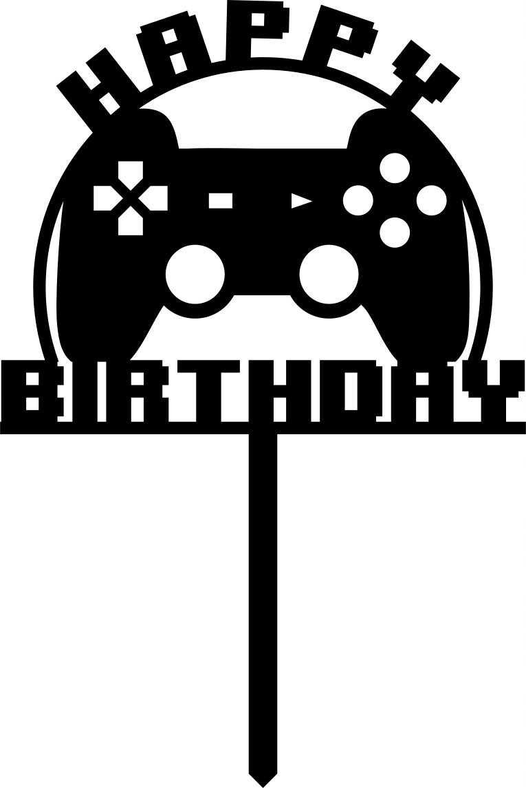 Topper na Tort Urodzinowy dla Gracza Urodziny Topper Pad Kontroler PS ...