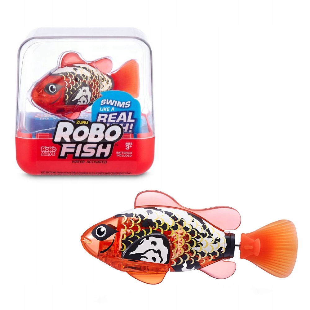 Zuru ROBO FISH Pływająca Ryba Rybka CZERWONA (5609288225225) • Cena ...