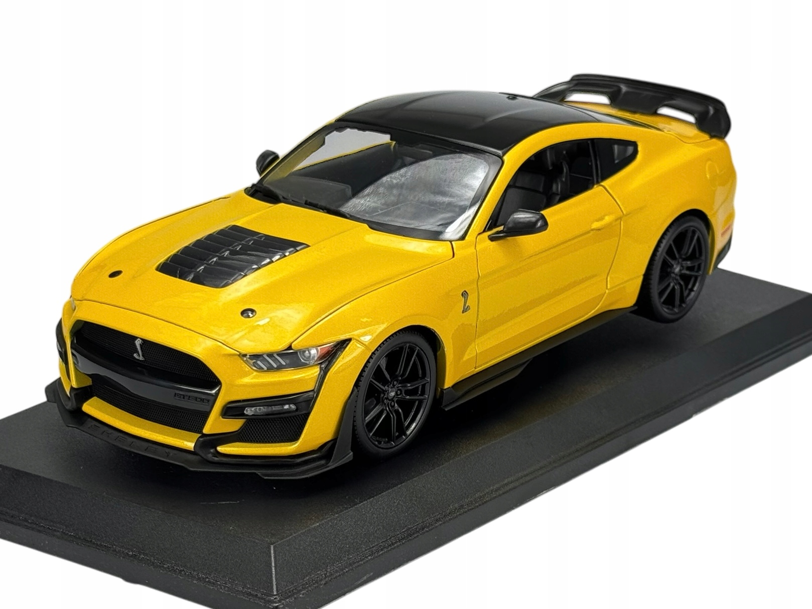 MAISTO 2020 FORD MUSTANG SHELBY GT500 ŻÓŁTY 1:18 NOWY METALOWY MODEL ...