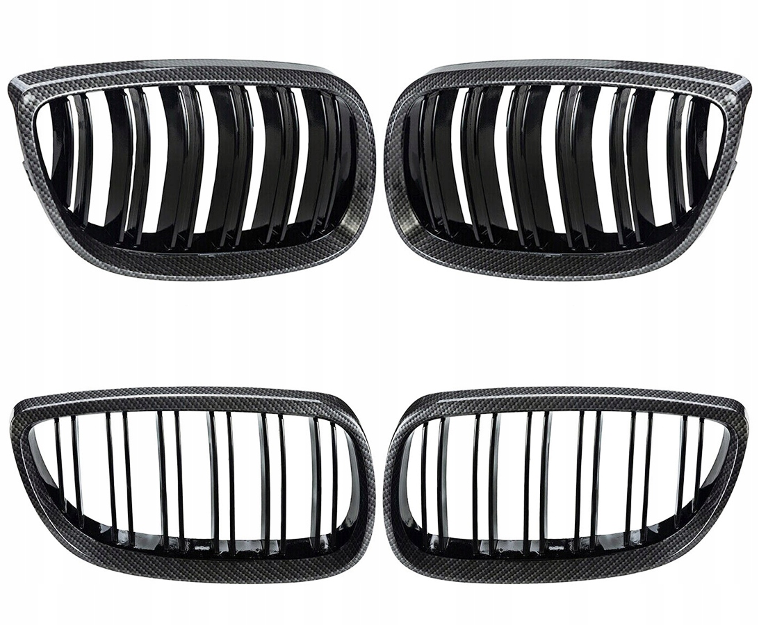 189CD NERKI W GRILL ATRAPY CZARNY MATT DUAL dla BMW E92 E93 2D 2006 ...