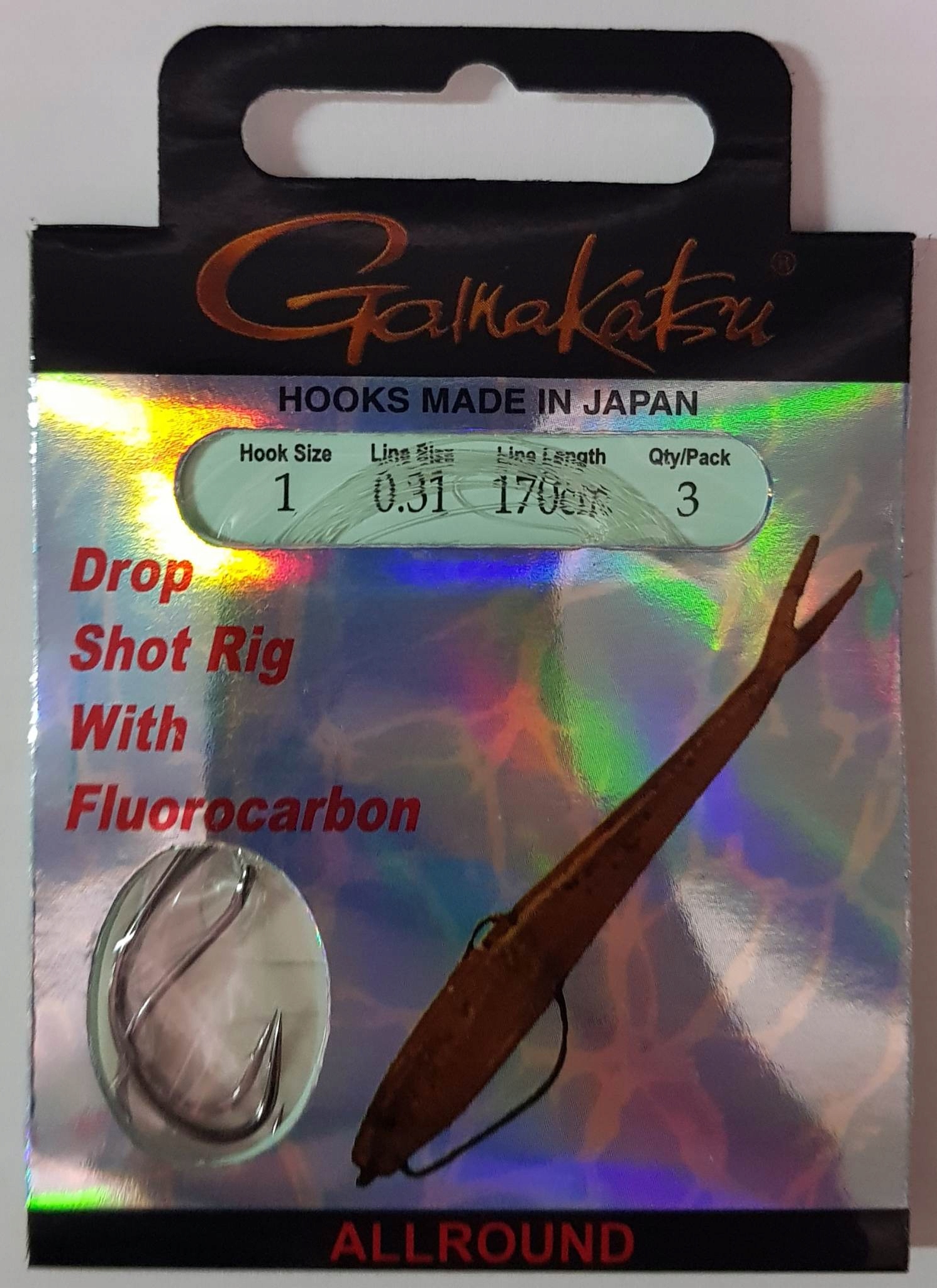 BKD-Drop Shot Rig Worm 39 nr 1/0,31mm - Gamakatsu - 140303-100-31 ...