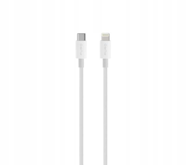 Kabel Puro USB typ C - Apple Lightning 2 m biały - Sklep, Opinie, Cena w Allegro