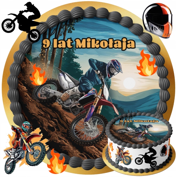 Ozdoby na Tort Motor - Niska cena na Allegro