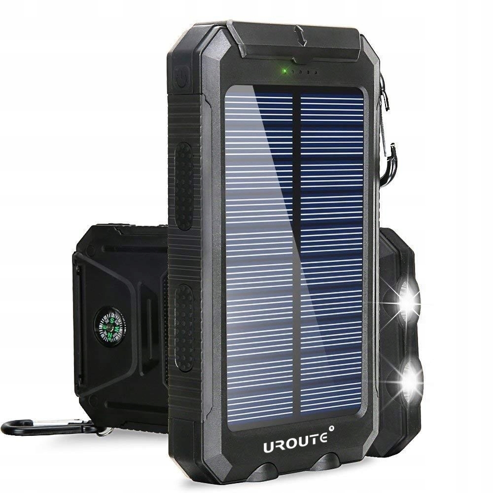 POWERBANK SOLARNY POWER BANK USB 10000 mAh UROUTE - Sklep, Opinie, Cena ...