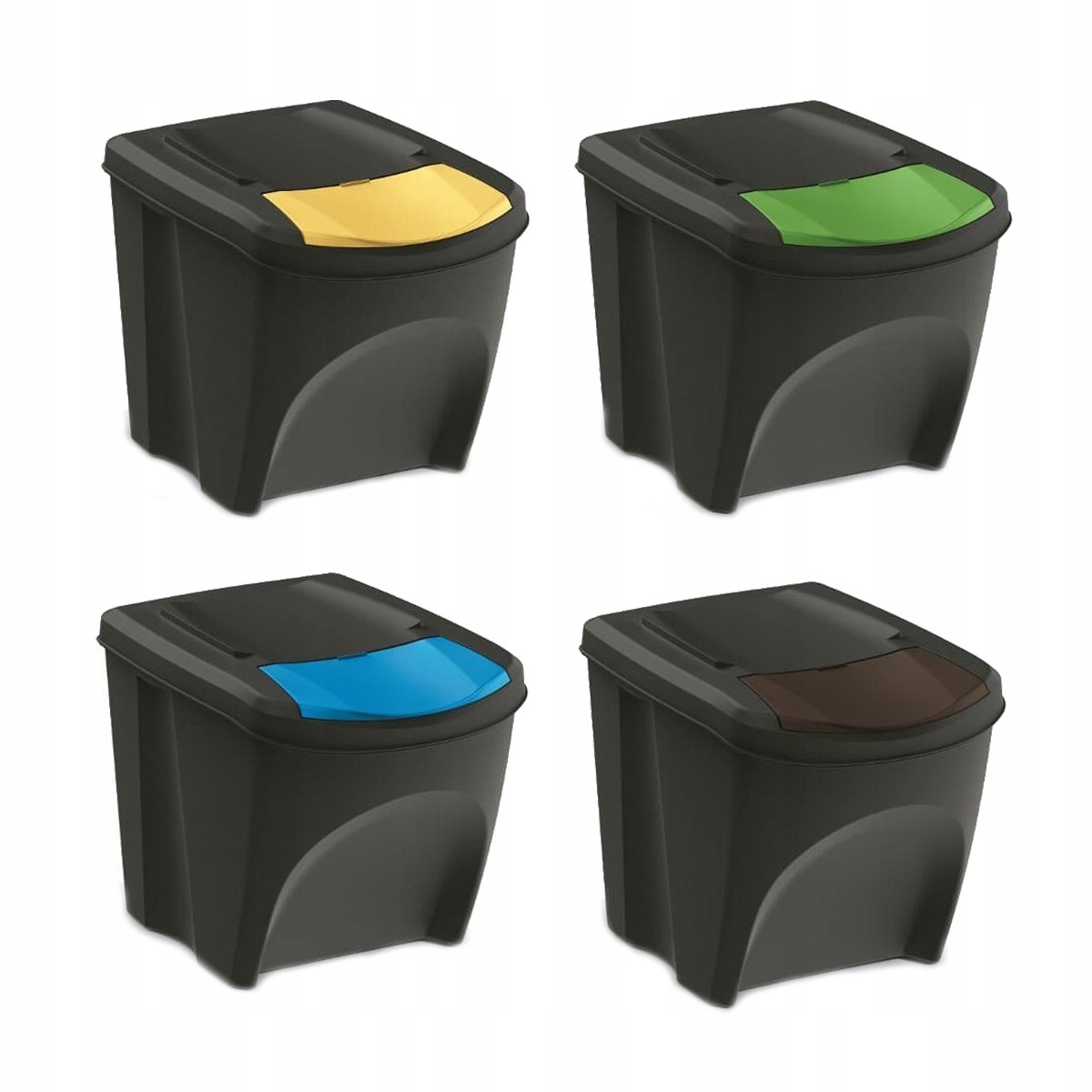 Kosz na śmieci plastik Prosperplast 25l czarny • Cena, Opinie - Allegro