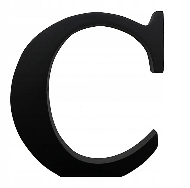 LITERA C CZARNA DUŻA (6) • Cena, Opinie • Litery 3D 13653437883 • Allegro