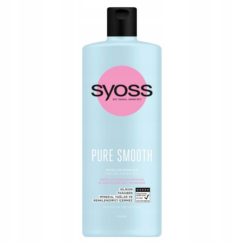 Syoss szampon 500ml Pure Smooth (6281031267158) • Cena, Opinie • Szampony 15911831910 • Allegro