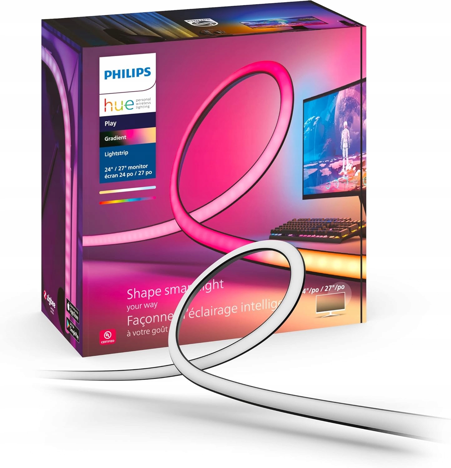 Philips Hue Taśma LED Play gradient PC 24''-27'' (8719514434479) • Cena ...