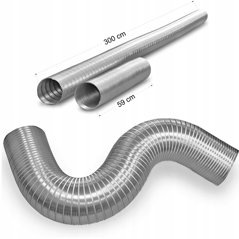 ALUFLEX RURA ALUMINIOWA SPIRO 100 mm KANAŁ ELASTYCZNY 3 METRY ... ALUFLEX RURA ALUMINIOWA SPIRO 100 mm KANAŁ ELASTYCZNY 3 METRY ...