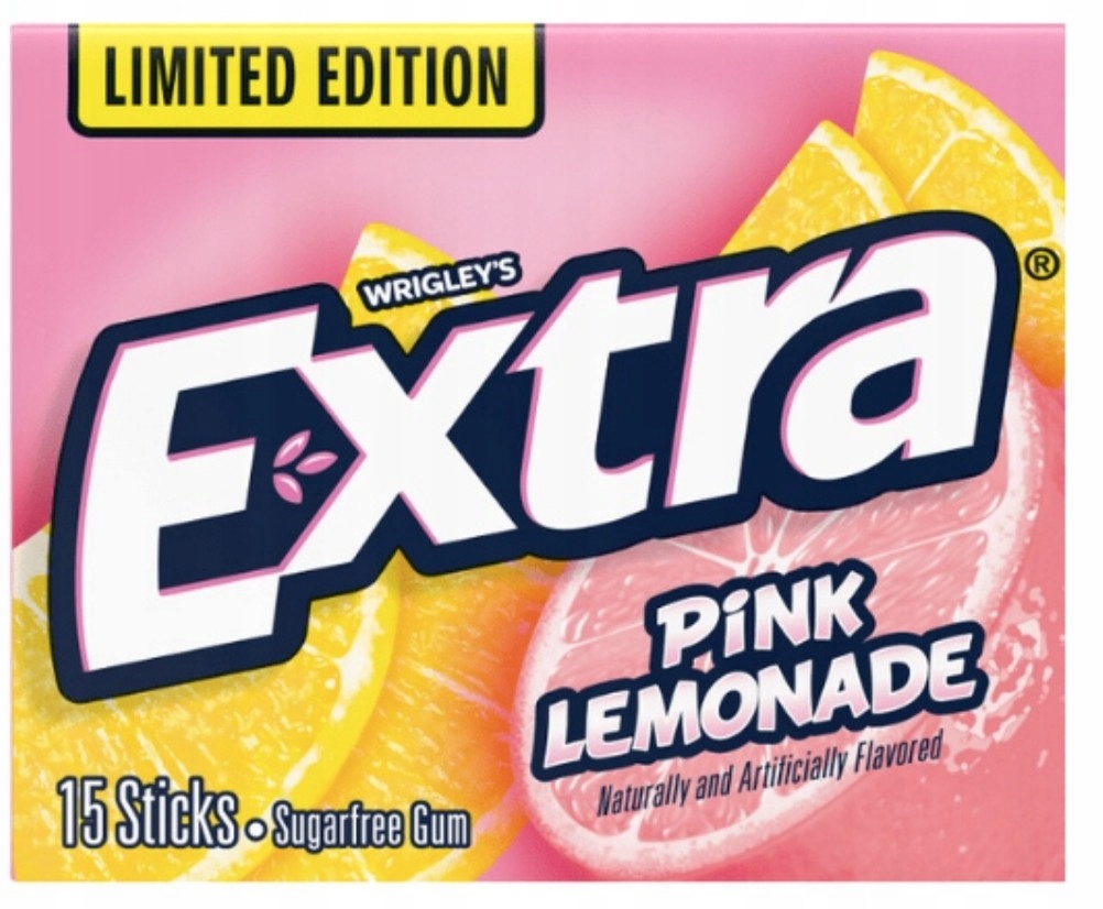 Extra Pink Lemonade Sugar-Free Chewing Gum 16876605675 - Allegro.pl