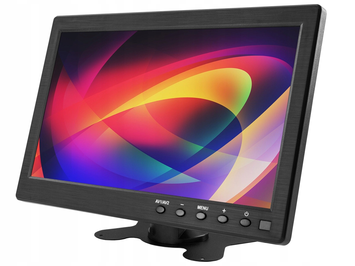 NVOX monitor ekran HD LED 10 " cali HDMI VGA USB 2xAV 12V SUPER SLIM ...