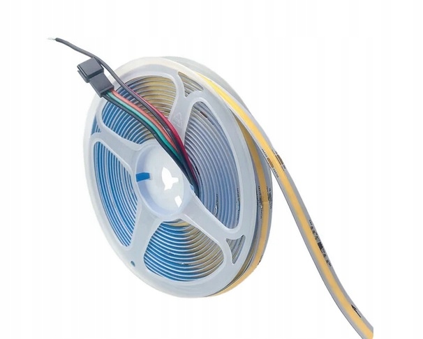 TAŚMA ADRESOWALNA COB LED WS2811 IC 100 CM PŁYNĄCA NEUTRALNA 4000K ...