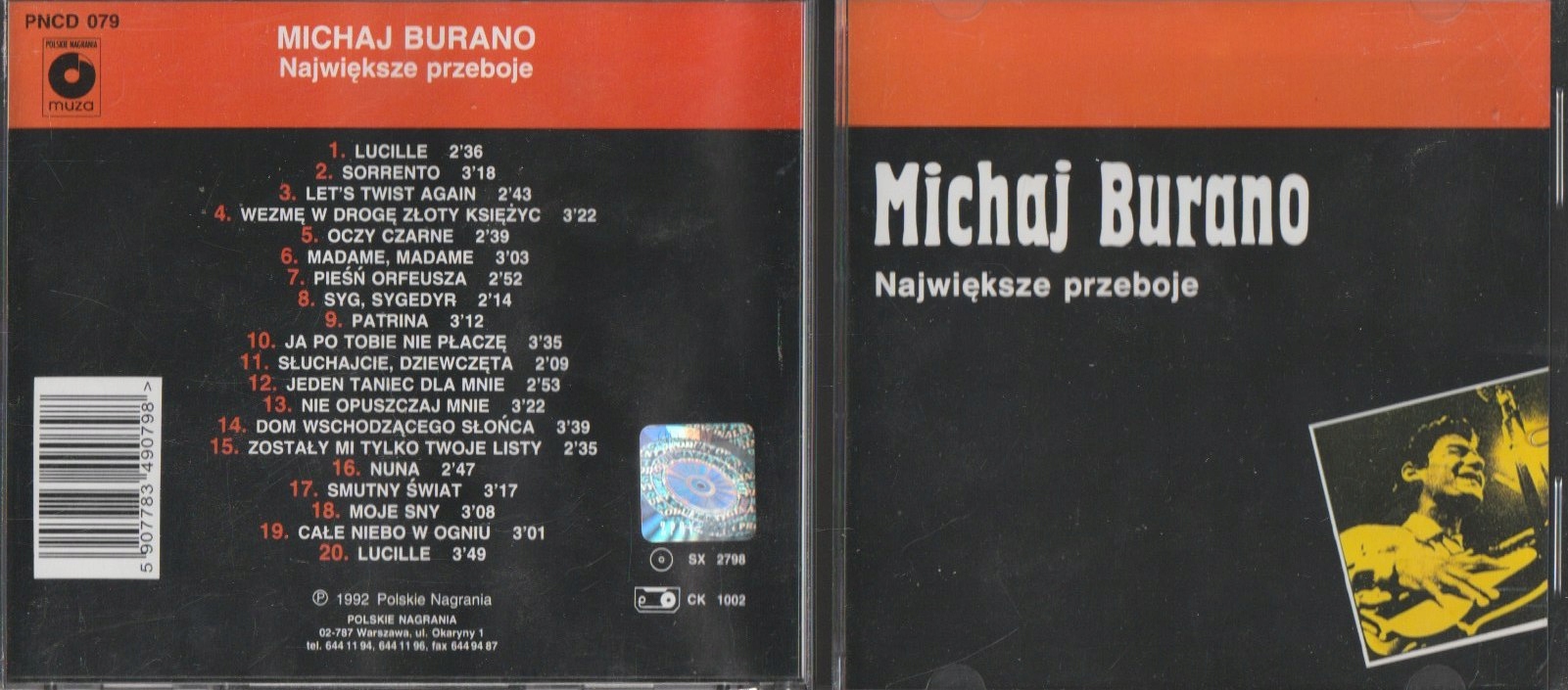 Płyta CD Michaj Burano - Największe Przeboje 1992 _____________________ 13180620189 - Sklepy ...