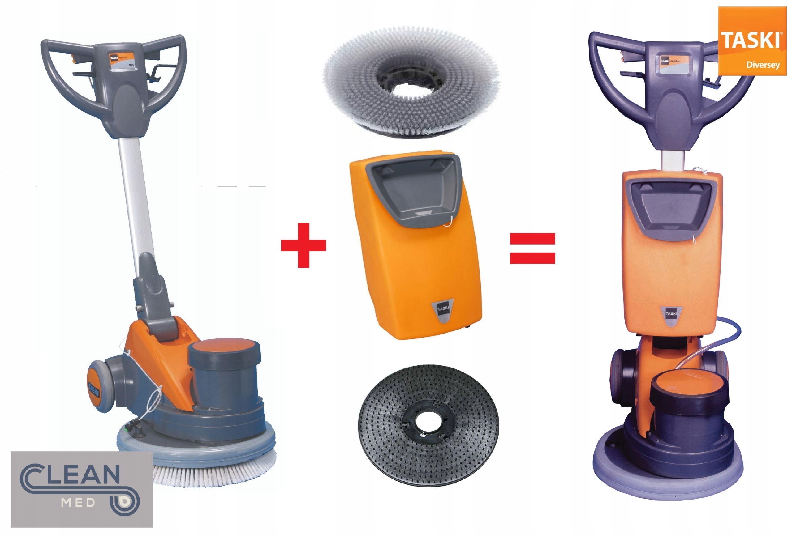 Ergodisc 165 Szorowarka (kompletna) - TASKI (7615400503803) • Cena ...