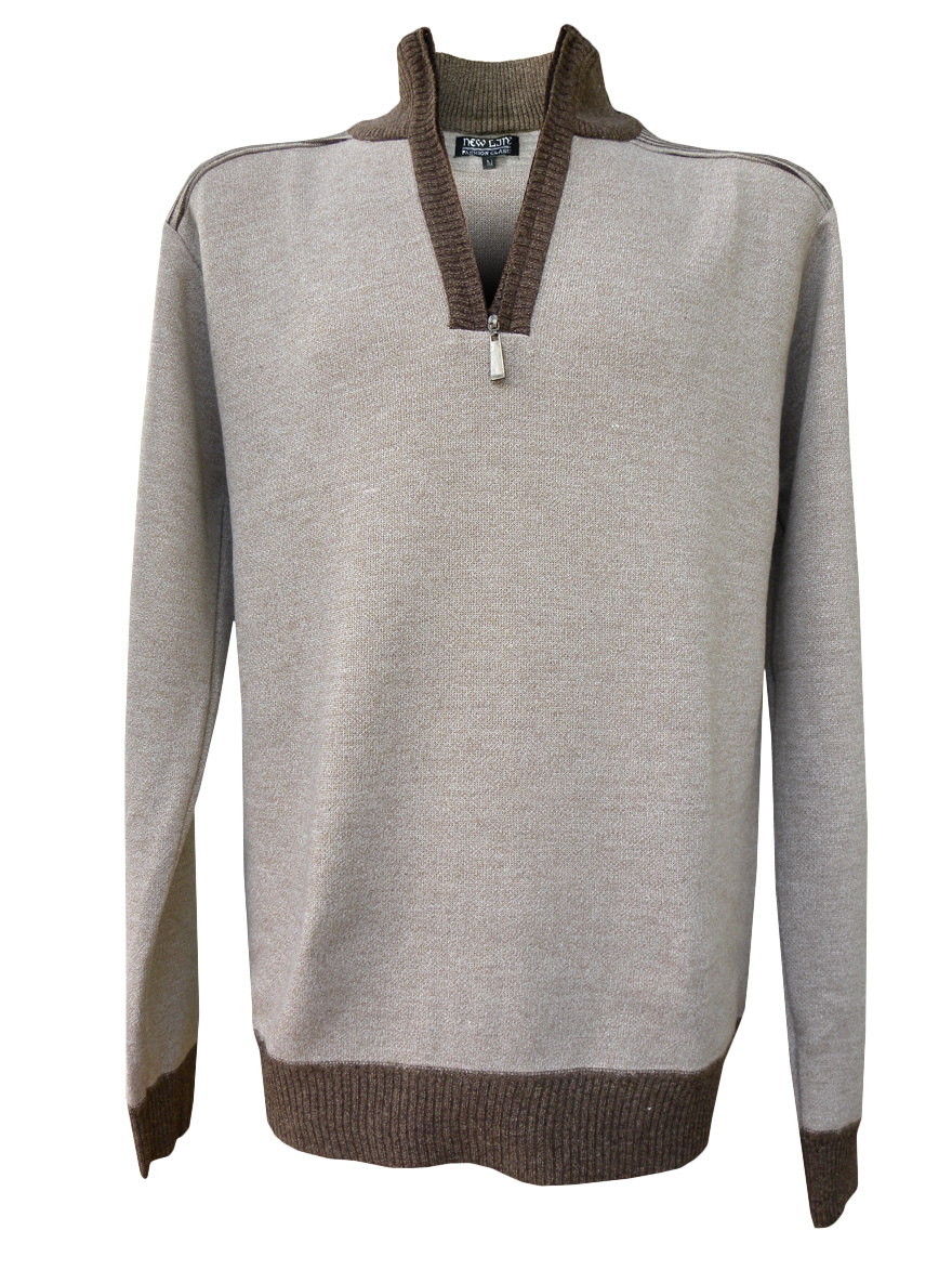 03 032 SWETER ROZPINANY GOLF BEŻOWY roz. L • Cena, Opinie • Swetry ...